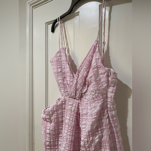 Zara | Dresses | Zara Textured Cut Out Mini Pink Dress Nwt | Poshmark